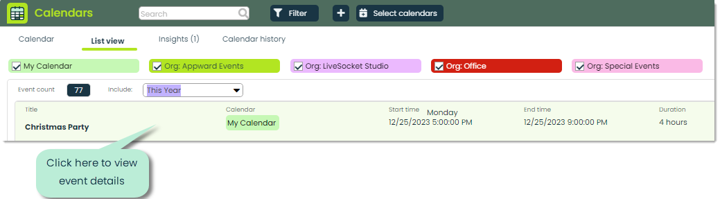 Getting Started with Calendars - KnowledgeBase - Appward