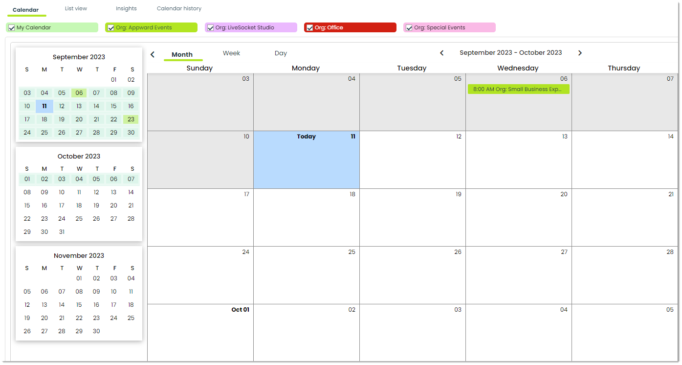 Getting Started with Calendars - KnowledgeBase - Appward
