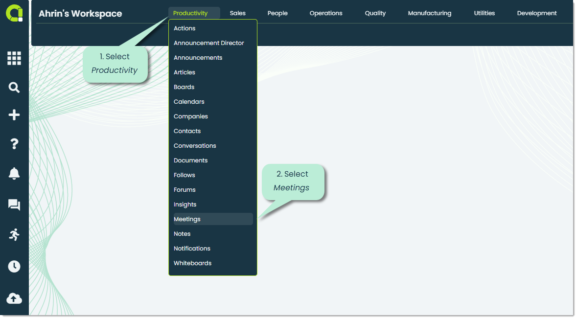 Getting Started with Meetings - KnowledgeBase - Appward