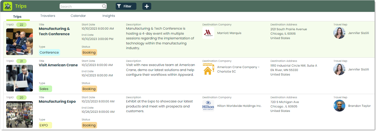 Getting Started with Trips - KnowledgeBase - Appward